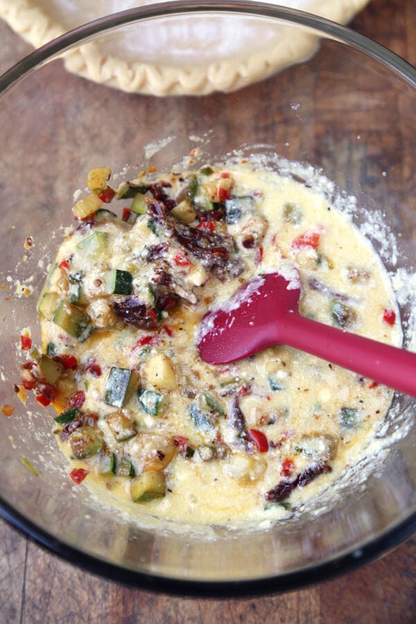 Vegetable Ricotta Pie Recipe | Pickled Plum