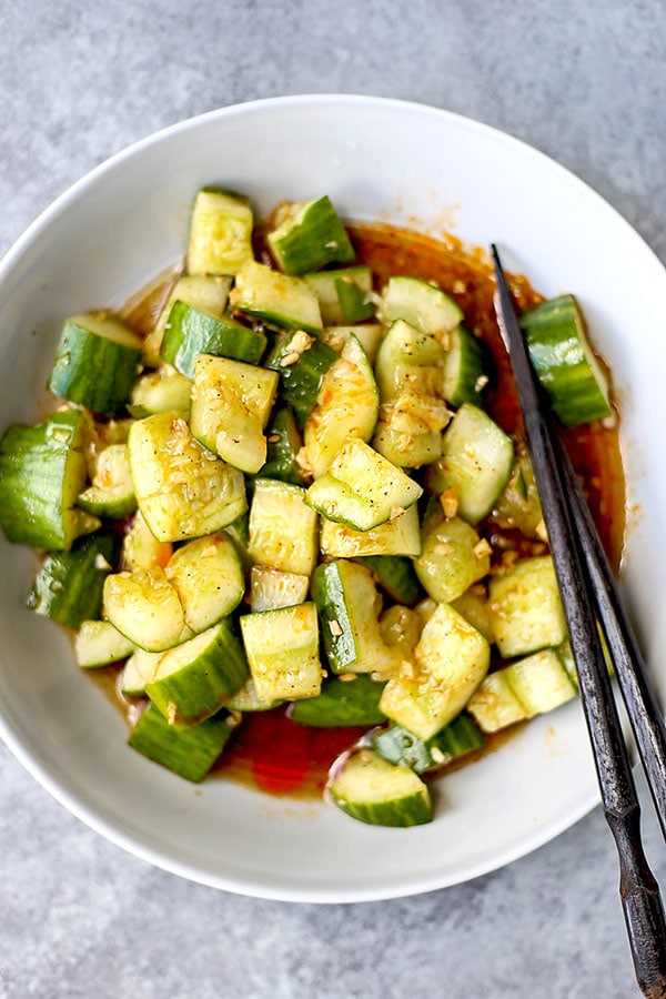 Smacked Cucumber with Chili Oil | Pickled Plum Food And Drinks